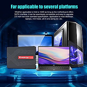 Kuesuny 2TB SATA 2.5" SSD Shark Internal Solid State Drive High Performance Hard Drive for Desktop Laptop SATA III Includes SSD(2TB, SATA 2.5inch)