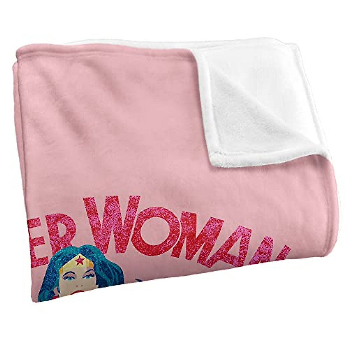 Wonder Woman WW Sparkle Silky Touch Super Soft Throw Blanket 36" x 58"
