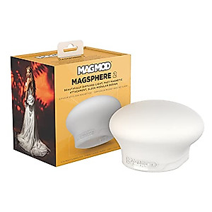 MagSphere 2 Flash Diffuser by MagMod | Photography Lighting Flash Modifier | Magnetic Light Diffuser Attachment | New and Improved Features | Lightweight Light Control