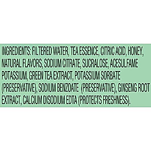 AriZona Zero Calorie Liquid Water Enhancer - Green Tea with Ginseng & Honey (1.62 fl oz Bottle, 12 per Pack)