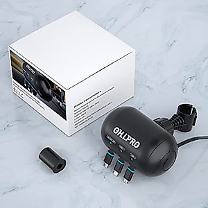 Multi Car Retractable Backseat 3 in 1 Car Charging Station Box Compatible with All Phones | iPhone | Samsung | Android | Share Ride Customer Charging Dock Attach to Headrest