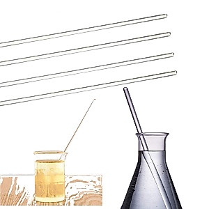 LYLGO 10PCS Acrylic Stir Bar 3mm x 250mm DIY RC car Model Straight Round Shaft rods Scientific Glass Stirring Rods