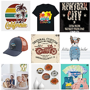 Topdeep Heat Press 15x15 Inch 8 in 1 Heat Press Machine, Swing Away T Shirt Pressing Machine Digital Control, Multifunction Heat Press Transfer Machine Sublimation Combo for T-Shirt Hat Cap Mug Plate