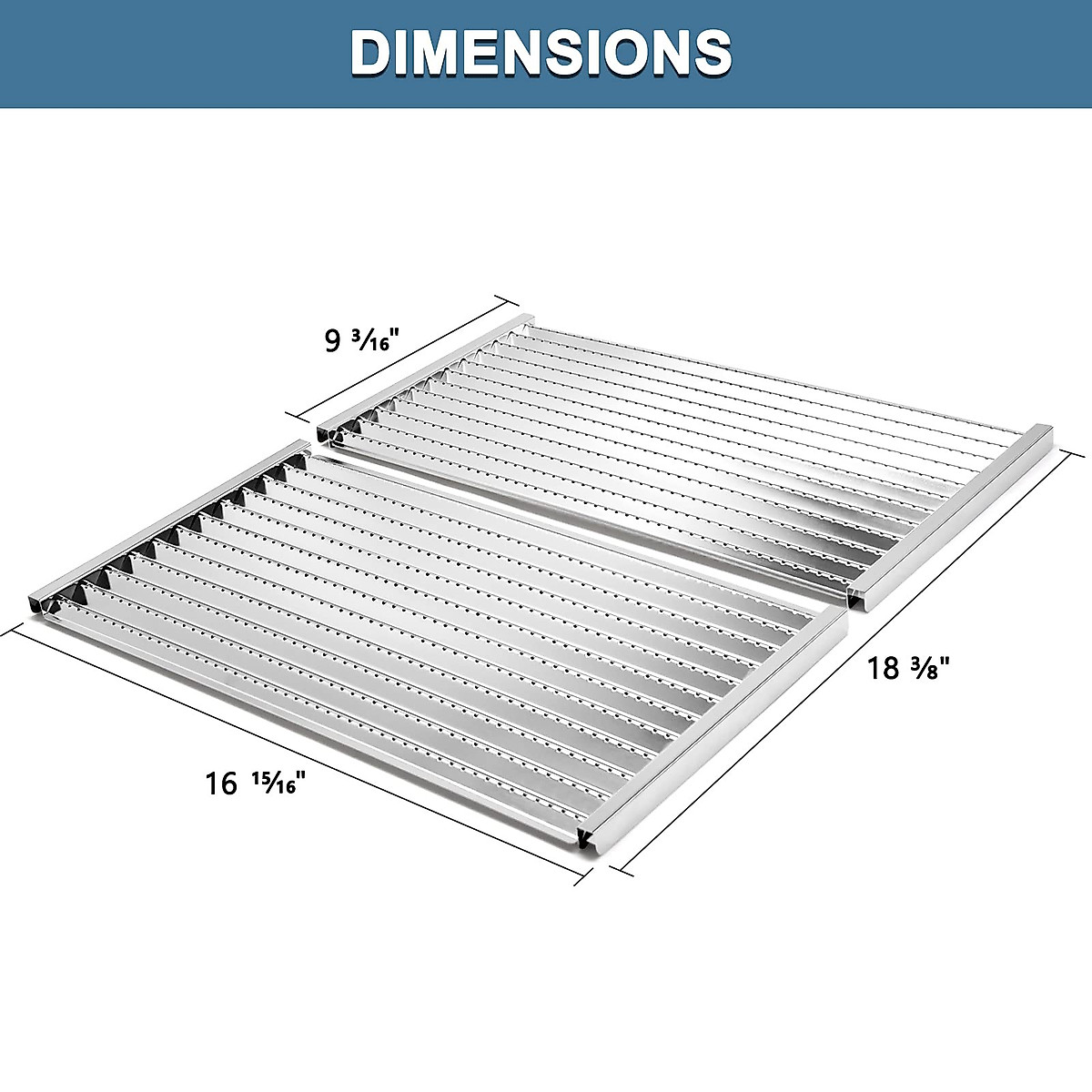 Adviace Grill Parts for Charbroil 463642316 463644220 463245518 463675016 463246118 463632320 463632520 463675016P1, Replacement Cooking Grate Infrared Emitter G362-2100-W1 for Charbroil Grills