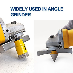 HIGHDRIL Diamond Drill bits kit with 5/8-11 for Porcelain Porcelain Tile Ceramic Marble Brick Concrete Vacuum Brazed Hole Saw (25/35/45/65/75mm+20mm Finger Bits+50mm Beveling Chamfer Bit)