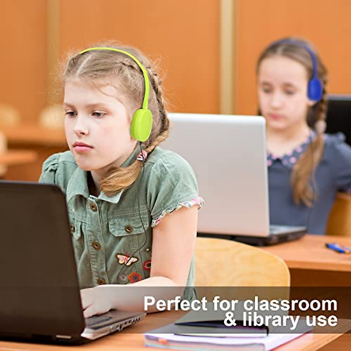 Flutesan 30 Pack Wired Headphones, Adjustable On Ear Headphones, Kids Headphones with Stereo, Children Headphones Earbuds for Kids, Boys, Girls, Schools, Laptop, Travel, Plane, Tablet (Mixed Colors)