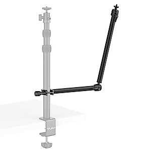 PICTRON VIJIM Flexible Arm Auxiliary Holding Arm, Detachable 2-Section Magic Arm for Any Camera Desk Mount, Cameras, Lights and More, Multi Mount Accessory (LS04)