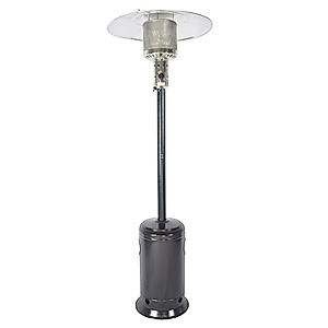 Simple Deluxe 47,000 BTU Outdoor Propane Patio Heater with Wheels, Black