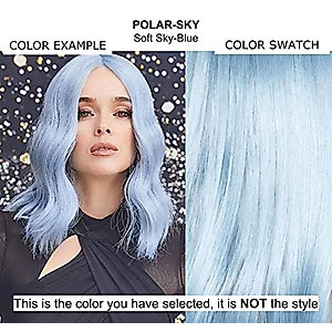 Bundle - 4 Items: Velvet Wavez Wig by Rene Paris, Christy's Wigs Q & A Booklet, BeautiMark Synthetic Shampoo & Wide Tooth Comb - Color: Polar Sky