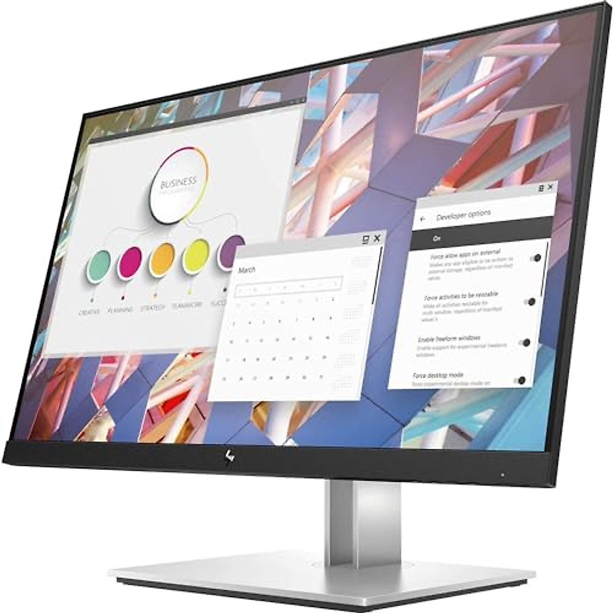 HP EliteDisplay E24 G4 24 Inch IPS LED Backlit, FHD 1920 x 1080, Blue Light Filter, HDMI, VGA, DisplayPort Monitor (Renewed)