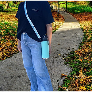 One MissionX Bottle Sling for YETI Rambler, Shoulder Strap Carrier for 64oz 46oz 36oz 26oz 18/12oz Water Bottles, Durable Accessories for Walking & Hiking (Summit, Rambler 12 18 26 36 46 64 oz)