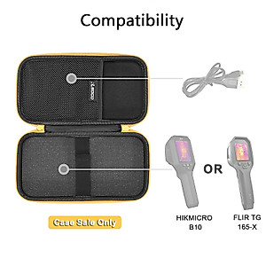 RLSOCO Carrying Case for FLIR TG165-X Thermal Imaging Camera, fits FLIR TG267, TG275, TG297 Thermal Imaging Camera