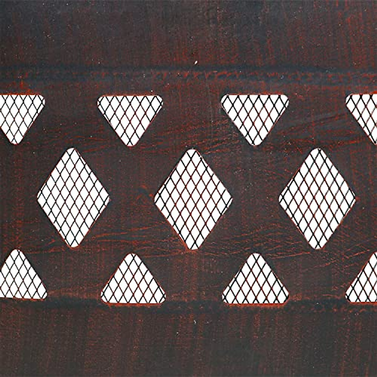 Sunnydaze Crossweave 36-Inch Round Heavy-Duty Steel Fire Ring with Fire Poker