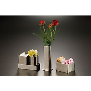 American Metalcraft SSPH4 Stainless Steel Rectangular Sugar Packet Holder, 2.75" L x 3.25" W, Satin Finish , Silver