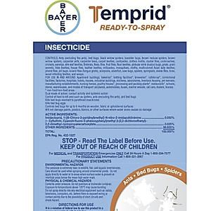 Temprid Spray 15oz | Premium USA Supply Gloves for Safe Eradication | USA Supply Pest ID Card