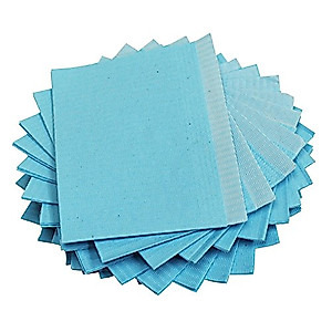Adenna BIB741B Dental Bibs/Lap Cloths, Blue (Box of 500)