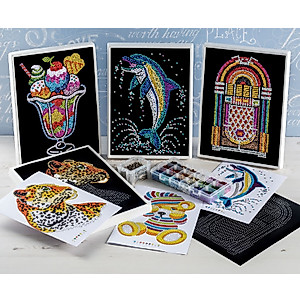 Sequin Art Blue Stag Head, Sparkling Arts and Crafts Kit; Creative Crafts for Adults and Kids