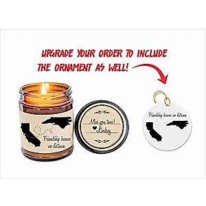 BFF Gift Long Distance Friendship Best Friend Gift Soy Candle Long Distance Love Gift for Friend Scented Candle Birthday Gift Valentine Gift