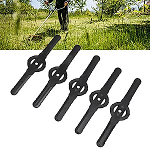 kemengsuer 30Pcs String Trimmer Head Blades, 5.5x1.3inch Plastic Cutter Blades Replacement, Electric Cordless Grass Trimmer Replacement for Garden Lawn