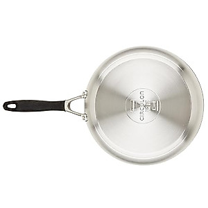 Circulon SteelShield Induction Frying Pan/Skillet with SteelShield Hybrid Stainless and Nonstick Technology, 10.25 Inch - Stainless Steel