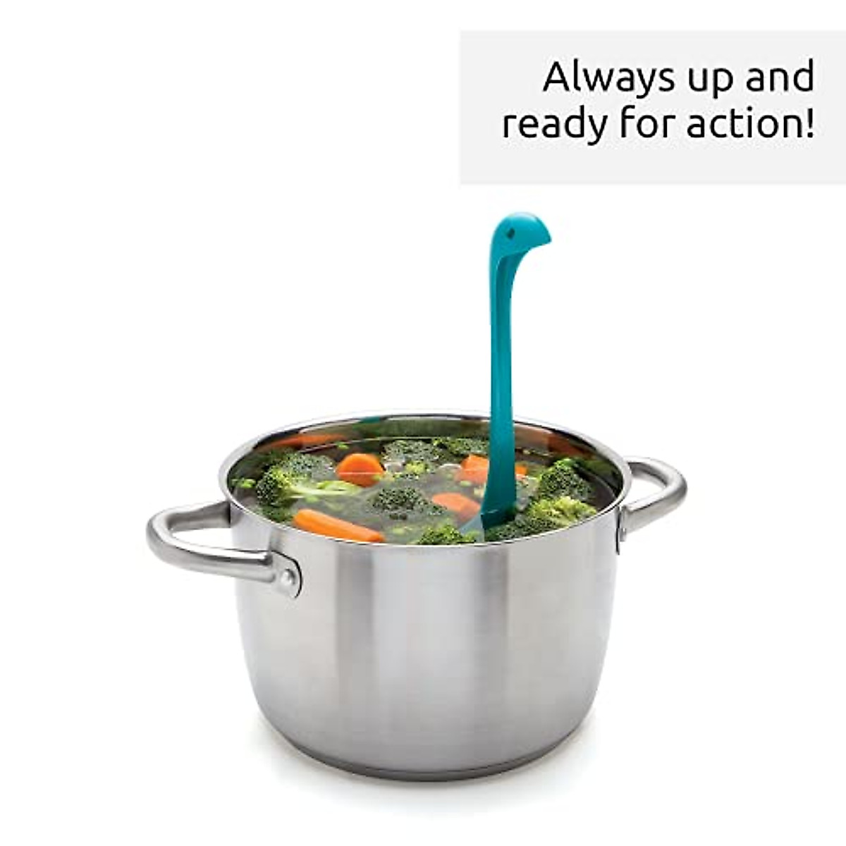 OTOTO Mamma Nessie Colander Spoon - Vegetable & Fruit Kitchen Strainer - Cooking Gadgets Pasta & Noodle Strainers for Kitchen - Small Kitchen Strainer - Dishwasher Safe & Food Grade Colander Strainer