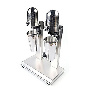 Milkshake Maker 560W Electric Milkshake Machine Drink Mixer Smoothie Maker Blender, 14000RPM, 22 oz, Commercial Home Use (Double Head, 560W)