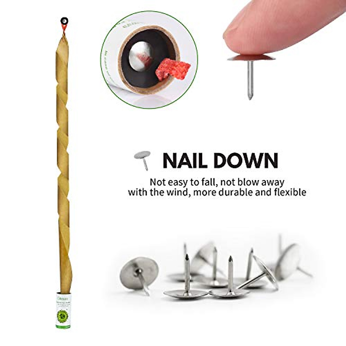 Garsum Fly Strips Traps, Fruit Fly Paper, Sticky Fly Ribbon Catcher, 12 Pack Gnat Insects Traps for Indoor and Outdoor