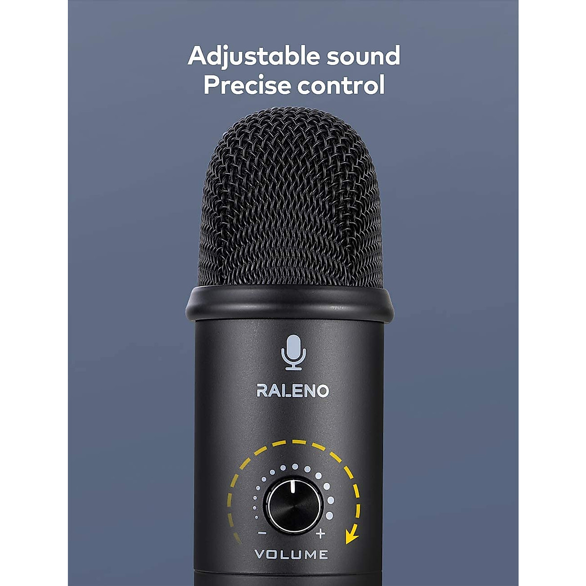 USB Microphone for Computer, Cardioid PC-Microphone, Professional 78 dB Full Metal Microphone, Compatible with Computers, Laptop, Mac, Good Use for Audio Recording, Skype, Gaming, Voice Chat