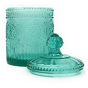 The Pioneer Woman Adeline Teal Mini Storage Jar 3.5 x 6.25
