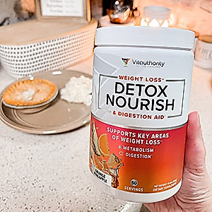 Nourishing Gut Cleanse and Detox Powder - Invigorating Gut Health Powder Detox Drink with Apple Cider Vinegar and Digestive Enzymes for Better Energy Digestion and Bloating Relief for Women and Men
