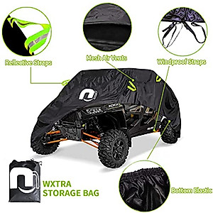 4-6 Seaters UTV Covers Waterproof Outdoor,Heavy Duty Fadeless Oxford Cloth,Windproof All Weather Side by Side Covers Accessories for Polaris RZR Can-Am Yamaha Honda,157Lx59Wx71H Inches