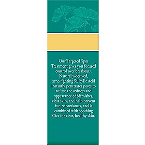 Burt's Bees Natural Acne Solutions Targeted and Minimizing Spot Treatment for Oily Skin, 0.26 Oz (Package May Vary)