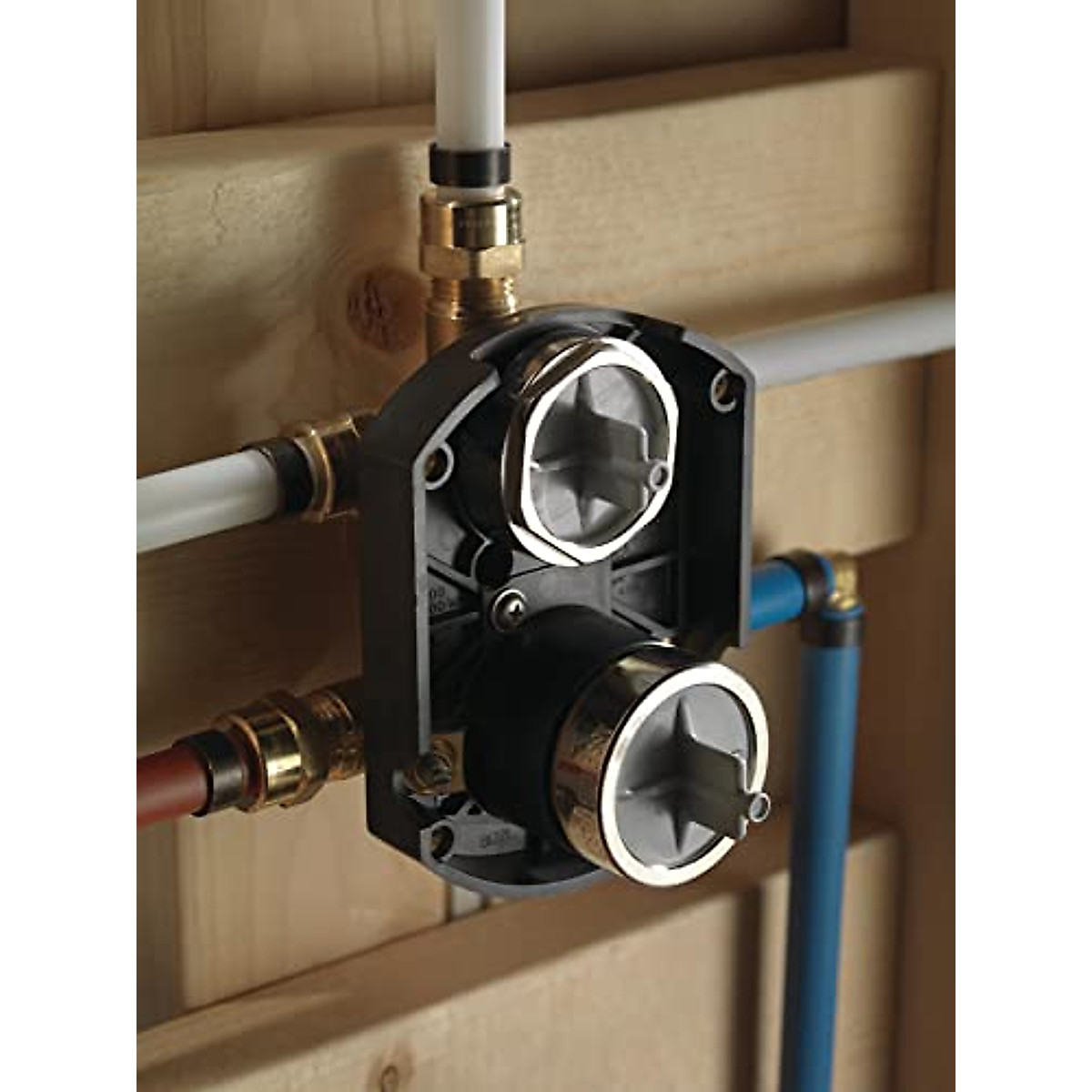 Delta Faucet R22000 MultiChoice Universal Valve 3-Setting 6-Setting Custom Shower Integrated Diverter Rough, Custom Shower Valve Kit, Delta Shower Trim Kit, Brass Construction, R22000