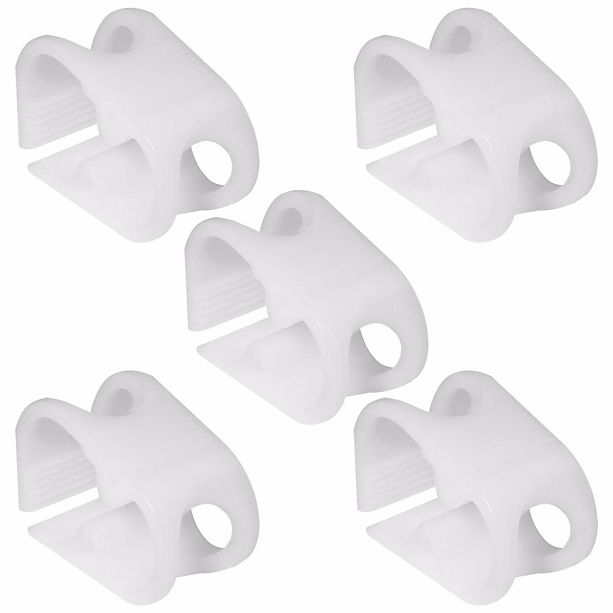 Uenhoy 5 Pcs Plastic Tubing Clamps, Hose Shut Off Clamps for 1/4" - 1/2" Tube O.D., Water Flow Control Hose Clip Laboratory Pinch Valve