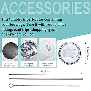 Srucddu 20oz Cute Rabbit Bunny Insulated Tumbler With Lid And Straw, 3d Print Vacuum Bunny Travel Mug Stainless Steel Coffee Tumbler Cup, Rabbit Tumbler for Women Girl Gifts