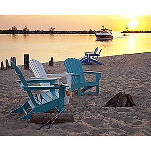 POLYWOOD SBA15GY South Beach Adirondack Chair