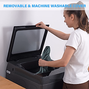 Hygge Hush 100% Waterproof Dog Bed, Washable Dog Bed with Removable Cover and Bolster, Orthopedic Dog Bed with Nonskid Bottom(Grey,42"x30")