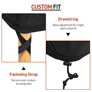 Outdoor Couch Cover Waterproof, 3-Seater Patio Sofa Cover for Patio Furniture, Outdoor Sofa Cover, All Weather Protection Patio Furniture Cover, 79"L x 37"W x 35" H, Black