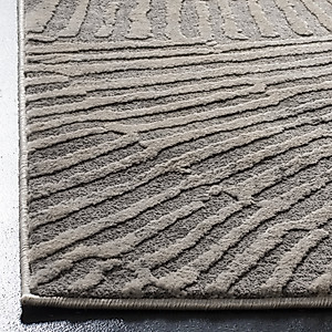 SAFAVIEH Meadow Collection 9' x 12' Taupe MDW343E Modern Abstract Area Rug