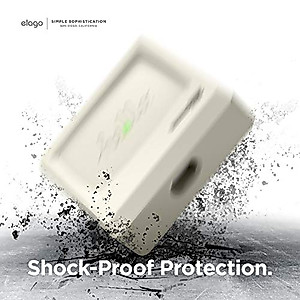 elago AW3 Silicone Case Compatible with Airpods Pro Case Cover - Classic Monitor Design, Visible LED Light, Supports Wireless Charging [US Patent Registered]