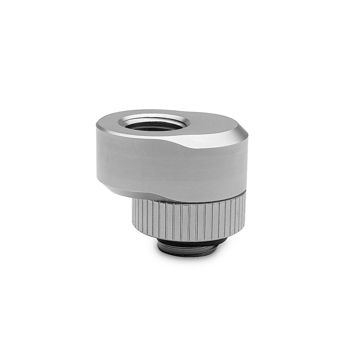 EKWB EK-Quantum Torque Rotary Offset Adapter Fitting, 7mm, Satin Titanium