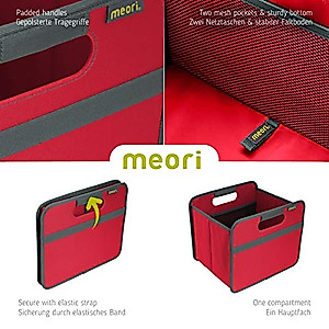 meori Small Collapsible Storage Bin, Fabric Storage Cube, with Dual Handles for Shelves, Small Storage Containers for Organizing