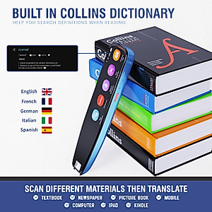 NEWYES Scan Reader Pen Dyslexia Tool Reading Pen for Students Adults, Translator Scanner Pen