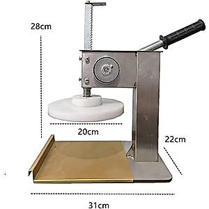HACSYP Pizza Dough Press, Manual Stainless Steel Pizza Forming Machine, Pastry Press Machine, Dough Press for Commercial or Family