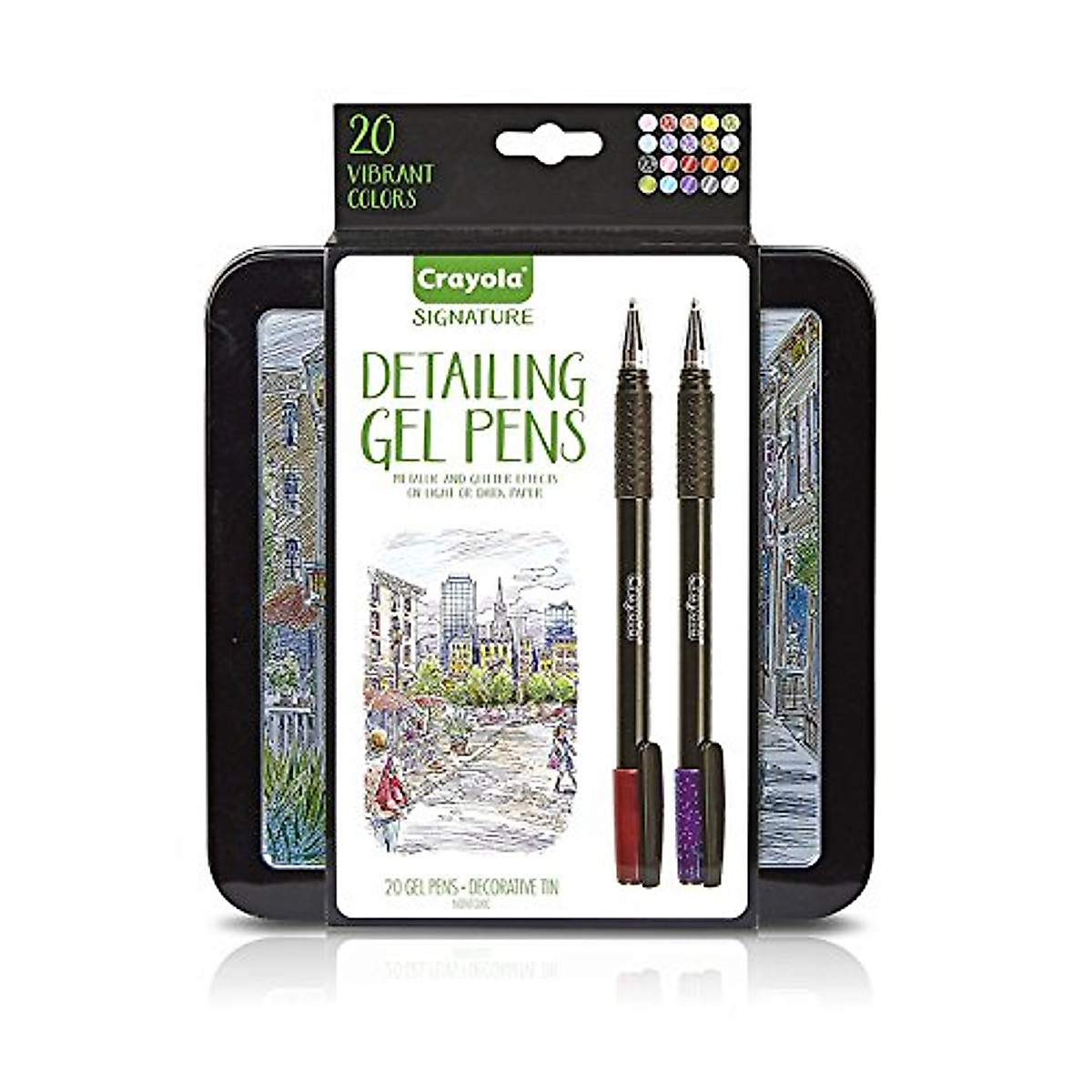 Crayola Signature Detailing Gel Pens Set, Gift - 20 Count For Ages 60 months to 1188 months