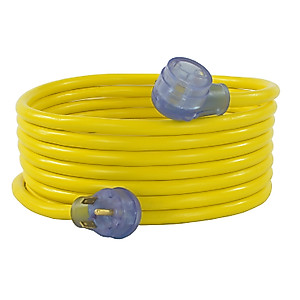 Conntek 14368, 30 Amp RV Extension Cord, Yellow (25-Feet)