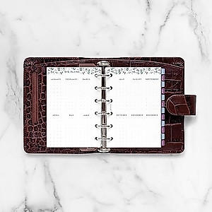 Filofax Calendar Diary Refill, Pocket Size, Week-to-View, Garden Minimal Diary Pack, Multilingual: Five Languages, 2024 (C68292-24)