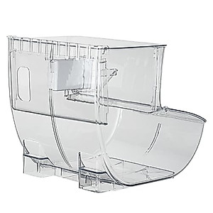 Restaurantware Met Lux 5.3 Gallon Food Storage Container, 1 Airtight Treat Box - With Scoop, Holds Up To 80 Cups, Clear Plastic Cereal Container With Lid, For Kitchen Or Pantry Organization