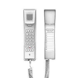 Fanvil H2U Compact IP Phone, PoE Sip Phone for Hotel Bathroom,Wall-Mounted Door Phone