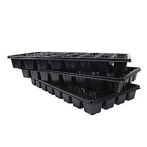 2 Sets 32 Cell Seed Starter Tray Plant Kit Extra Strength Starting Trays for Planting Seedlings, Propagation, Germination Plugs Seedling Planting Insert Plug Tray 2 of Each Cell Tray